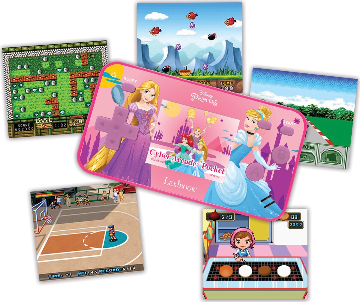 Køb Lexibook - Cyber Arcade Pocket Spillekonsol - Disney Princess ...