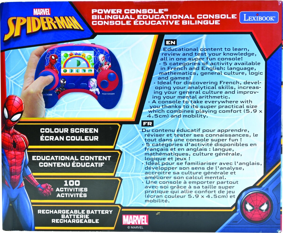 Køb Lexibook - Spiderman - Spillekonsol Til Børn - Tosproget - Gucca.dk