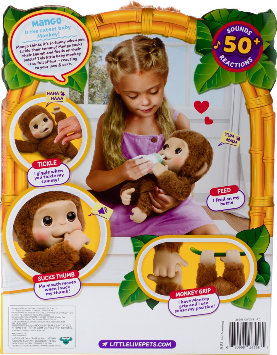 Køb Little Live Pets - My Baby Monkey fra Moose - Gucca.dk