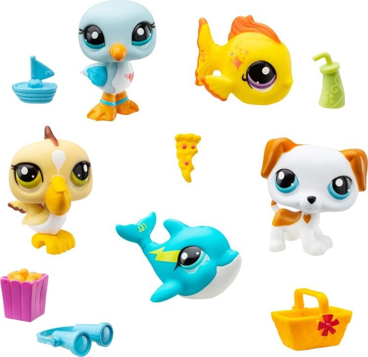 Køb Littlest Pet Shop Figurer - Beach Besties - Collectors Sæt - 5-pak ...