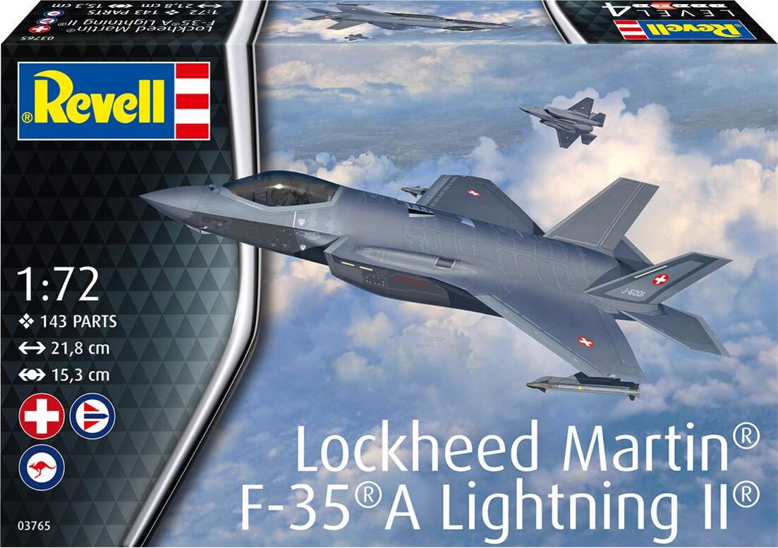Køb Revell - Lockheed Martin F-35a Lightning Ii Country - 1:72 - Level ...