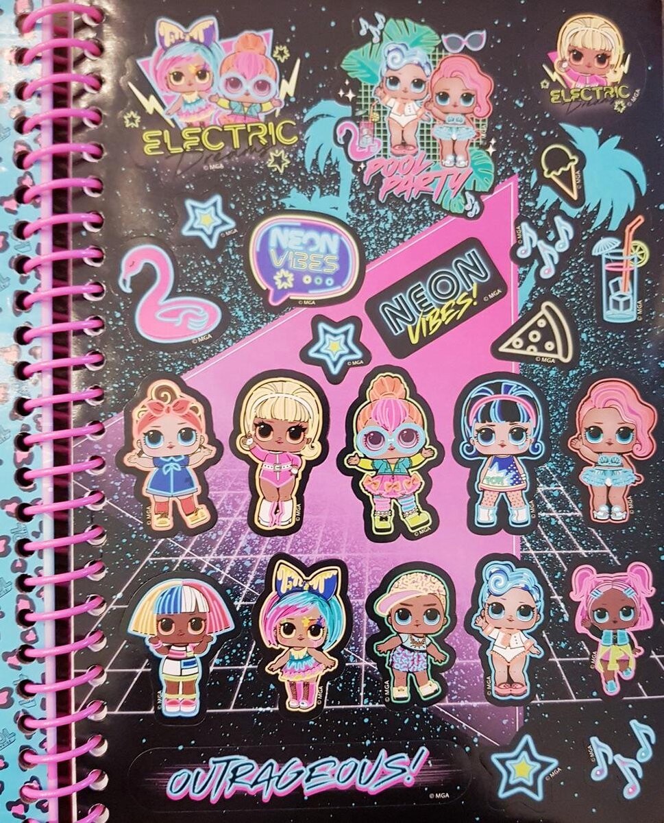 L.o.l. Surprise! - Notesblok Med Klistermærker - Assorteret | Se tilbud ...