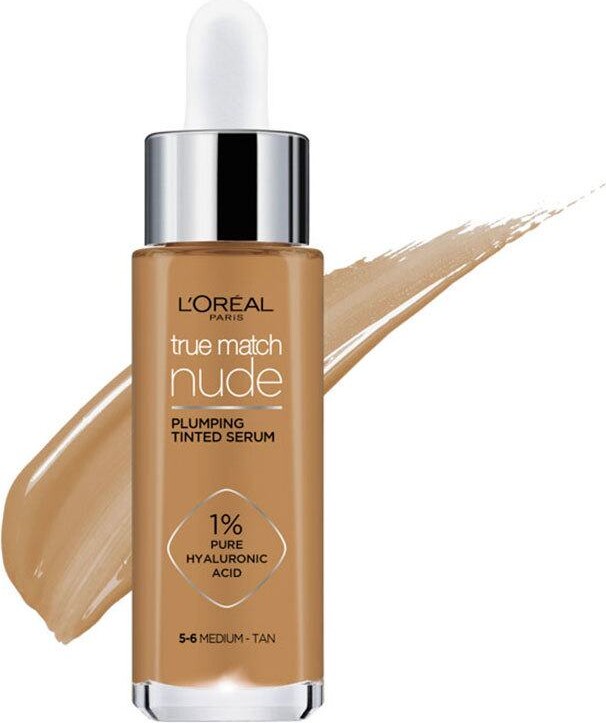 L'oréal - True Match Nude Tinted Serum - 5-6 Medium-tan | Se tilbud og ...