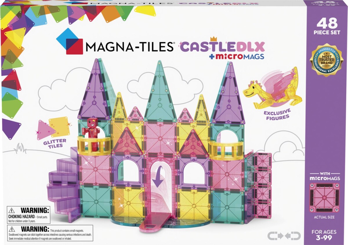 Køb Magna-tiles - Castle Dlx + Micromags - Deluxe Slot - 48 Dele fra ...