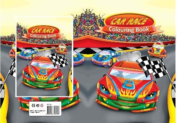 Malebog A4 Car Race16 Sider - - Gucca.dk