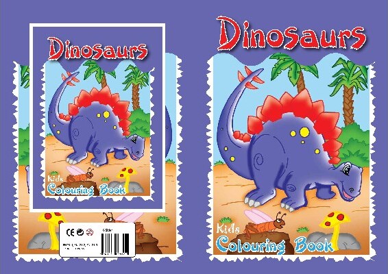 Malebog A4 Dinosaurs 16 Sider - - Gucca.dk