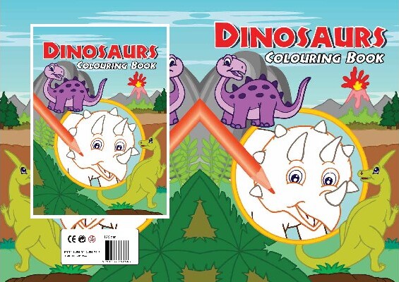 Malebog A4 Dinosaurs Colouring 16 Sider - - Gucca.dk