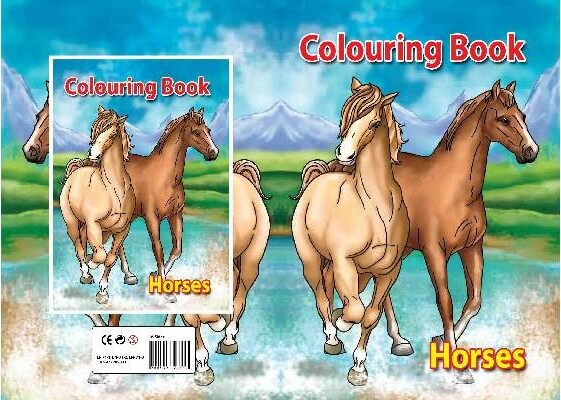 Malebog A4 Horses 16 Sider - - Gucca.dk