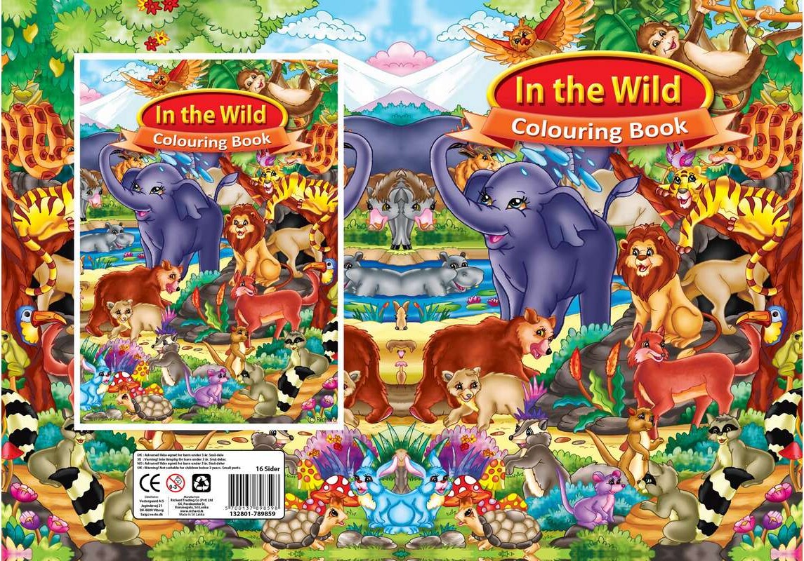 Malebog A4 In The Wild 16 Sider - - Gucca.dk