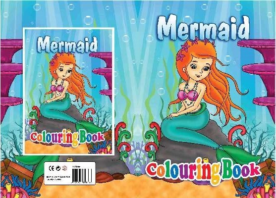 Malebog A4 Mermaid 16 Sider - - Gucca.dk