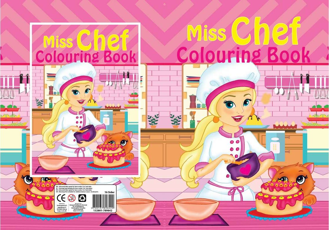 Malebog A4 Miss Chef 16 Sider - - Gucca.dk