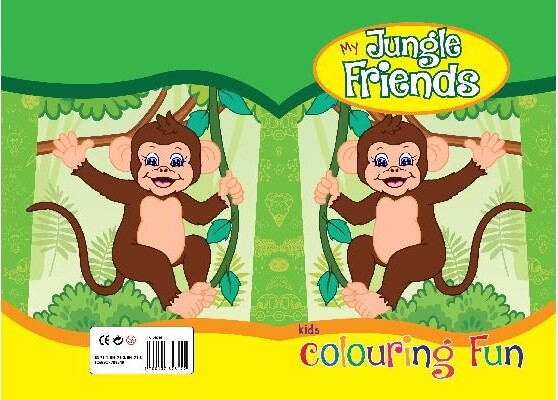 Malebog A4 My Jungle Friends 16 Sider - - Gucca.dk