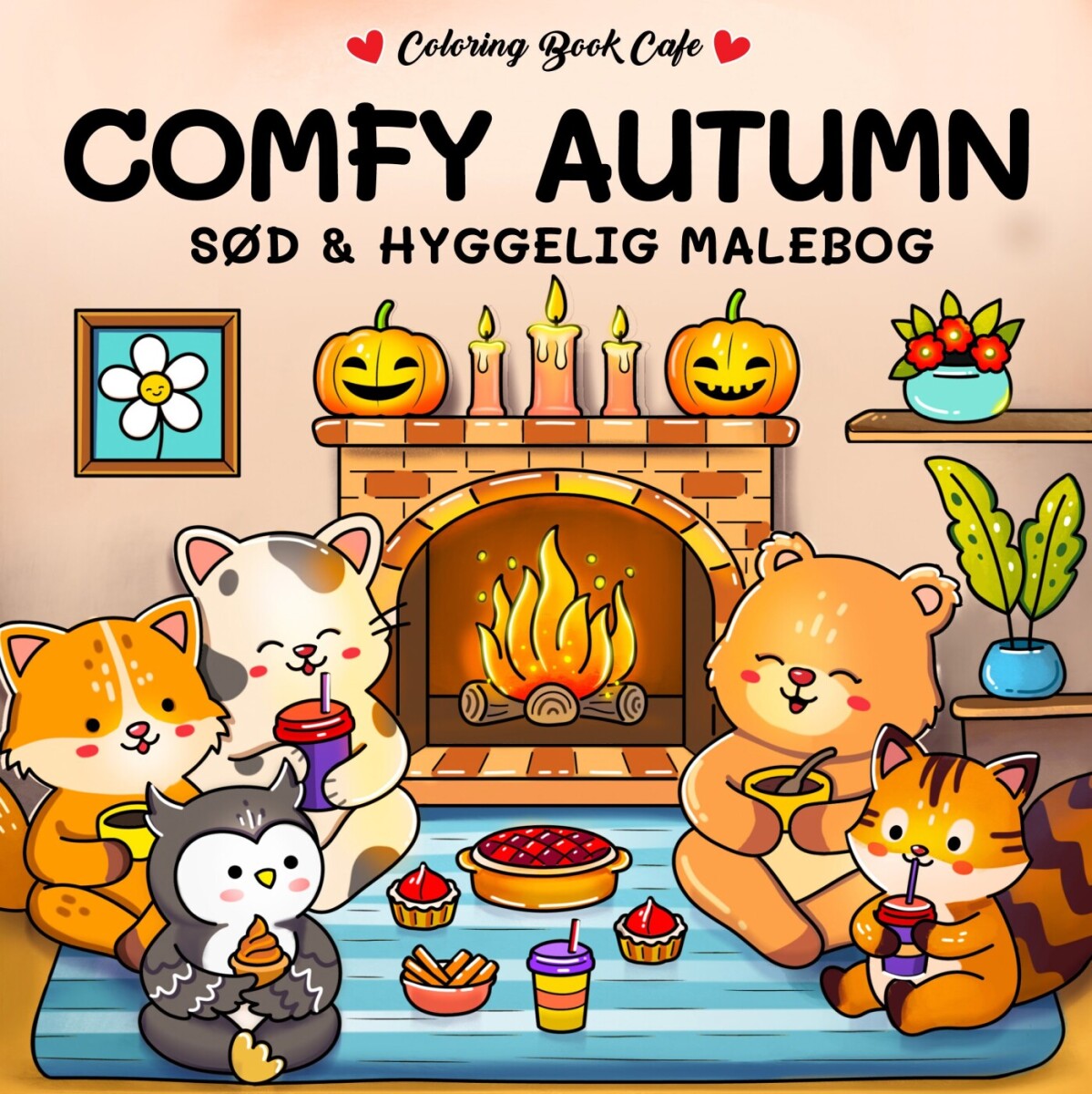 Køb Malebog: Comfy Autumn - Cozy Coloring af Coloring Book Cafe ...