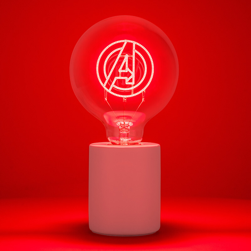 Marvel Avengers - Led Neon Bulb Lamp | Se tilbud og køb på Gucca.dk