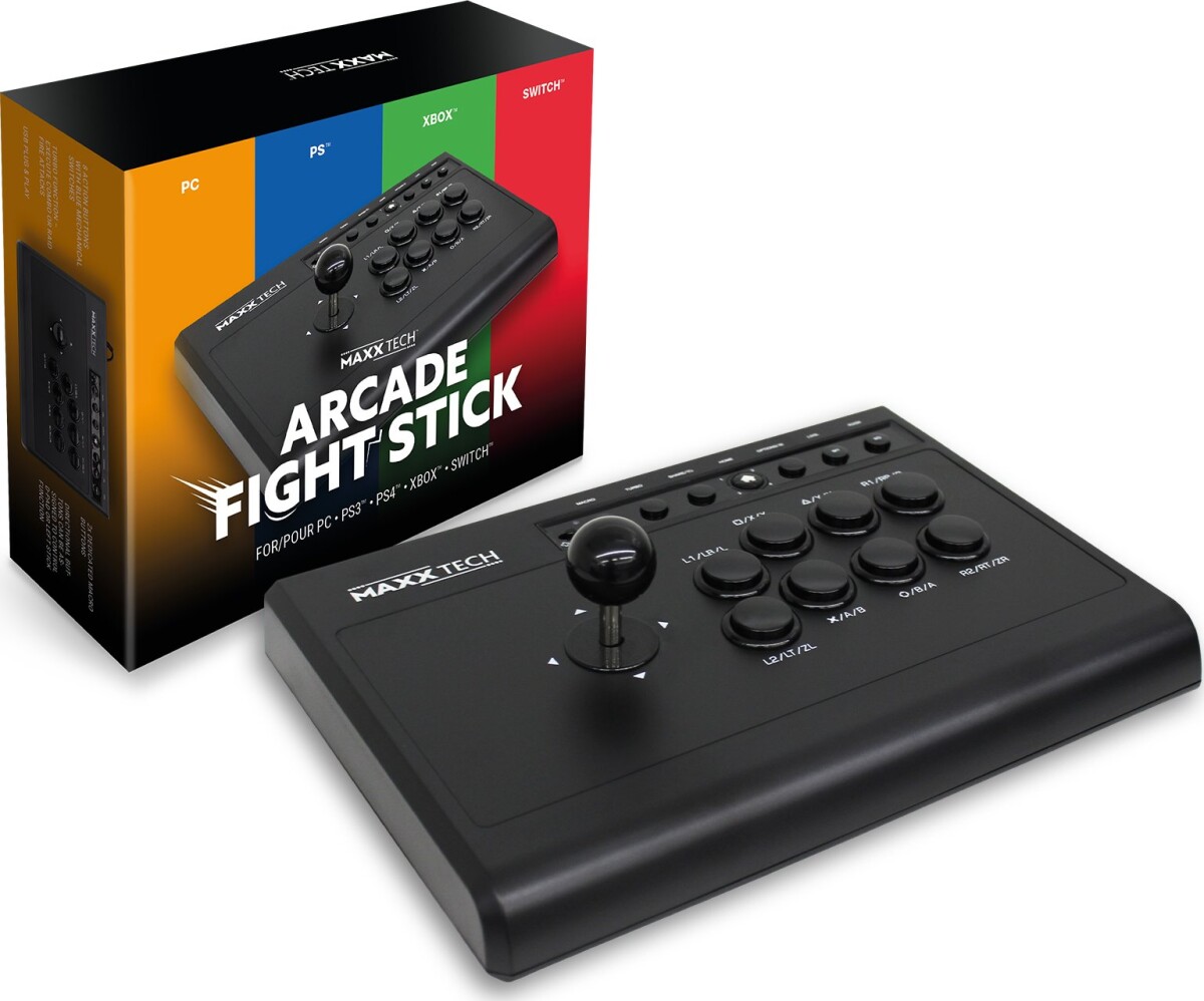 Maxx Tech Multiplatform Arcade Fight Stick | Se tilbud og køb på Gucca.dk