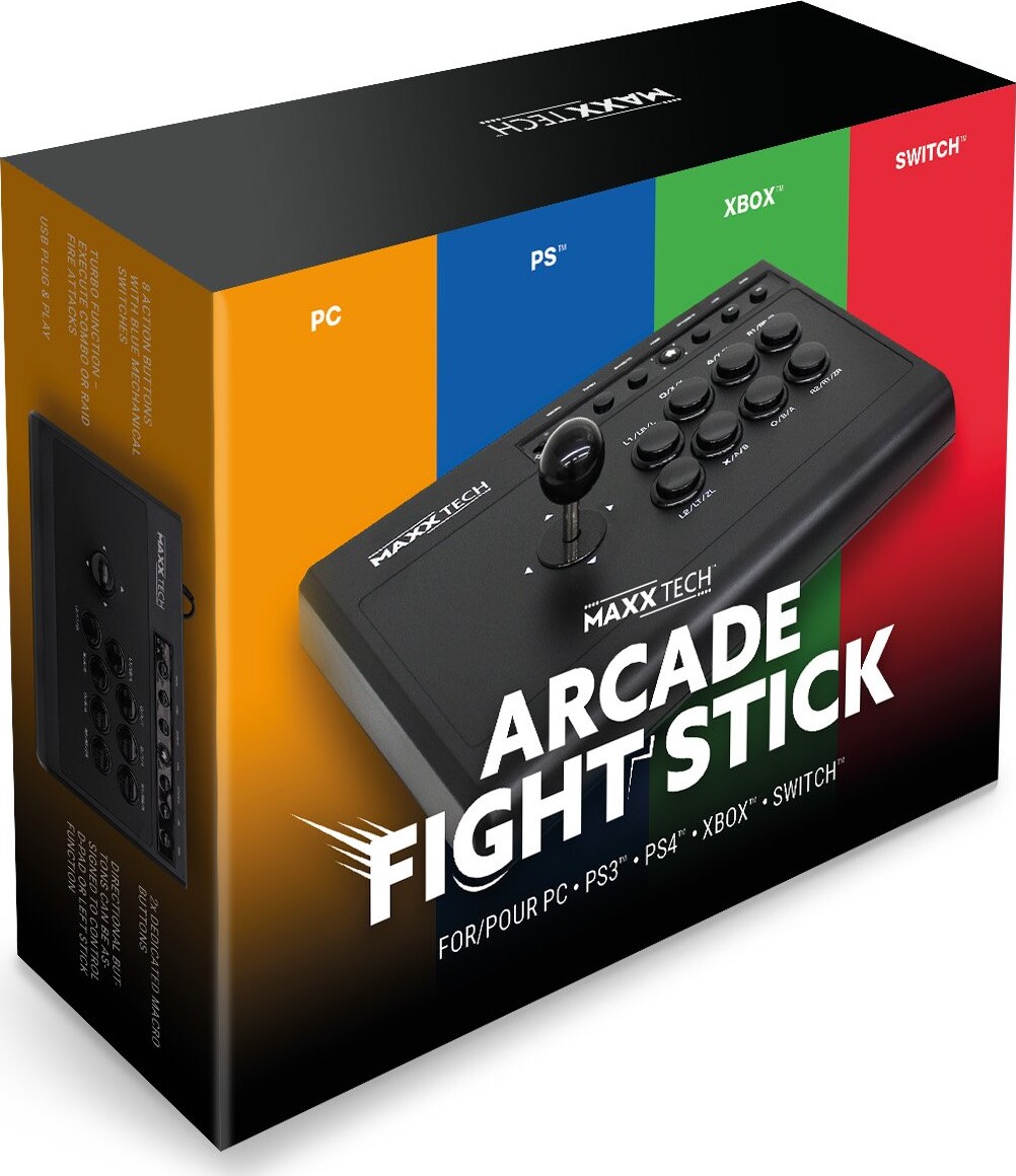Maxx Tech Multiplatform Arcade Fight Stick | Se tilbud og køb på Gucca.dk