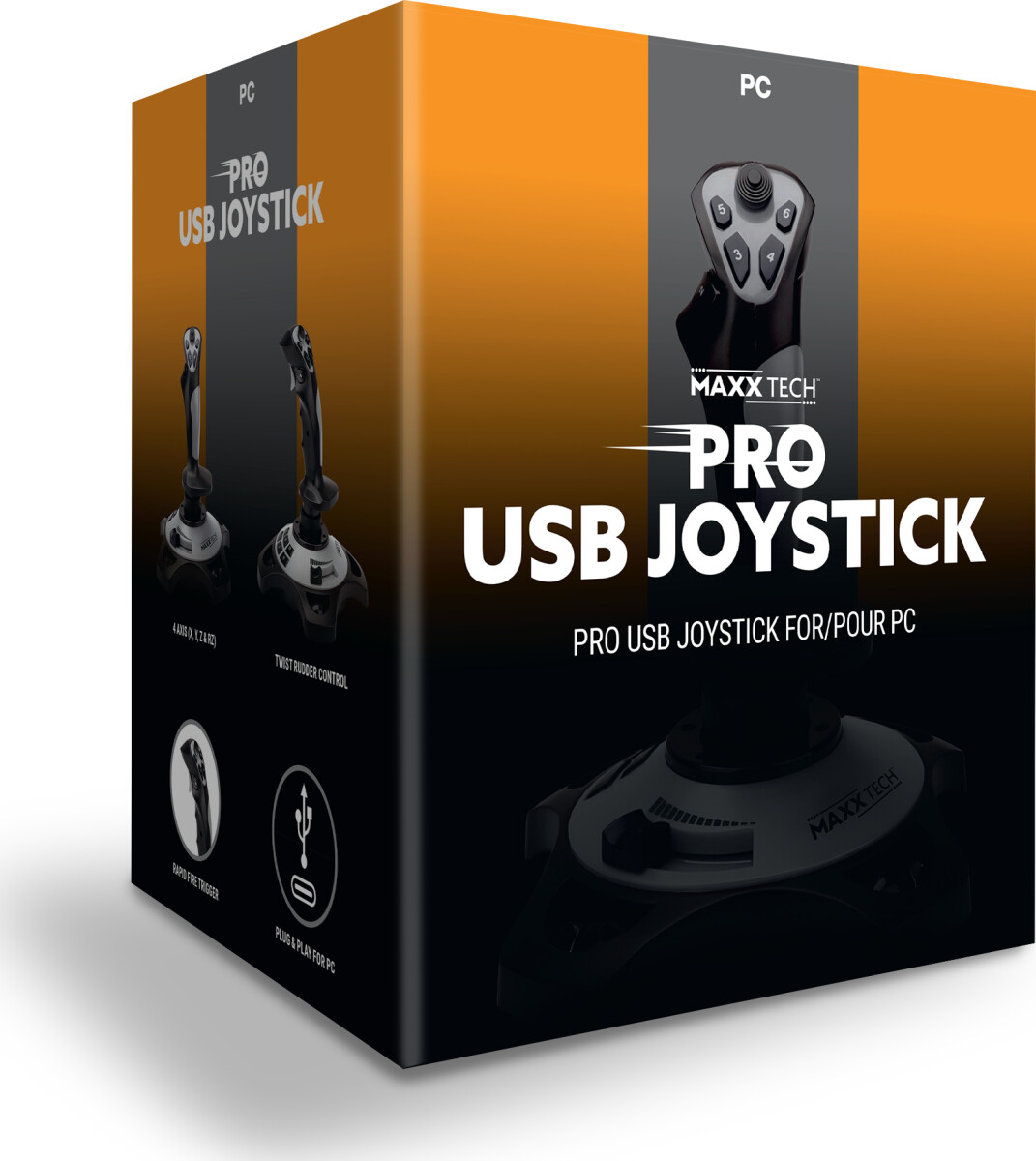 Maxx Tech Pro Usb Joystick For Pc | Se tilbud og køb på Gucca.dk