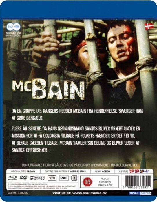 Køb Mcbain på Blu-Ray+dvd - film fra 1991 - Gucca.dk