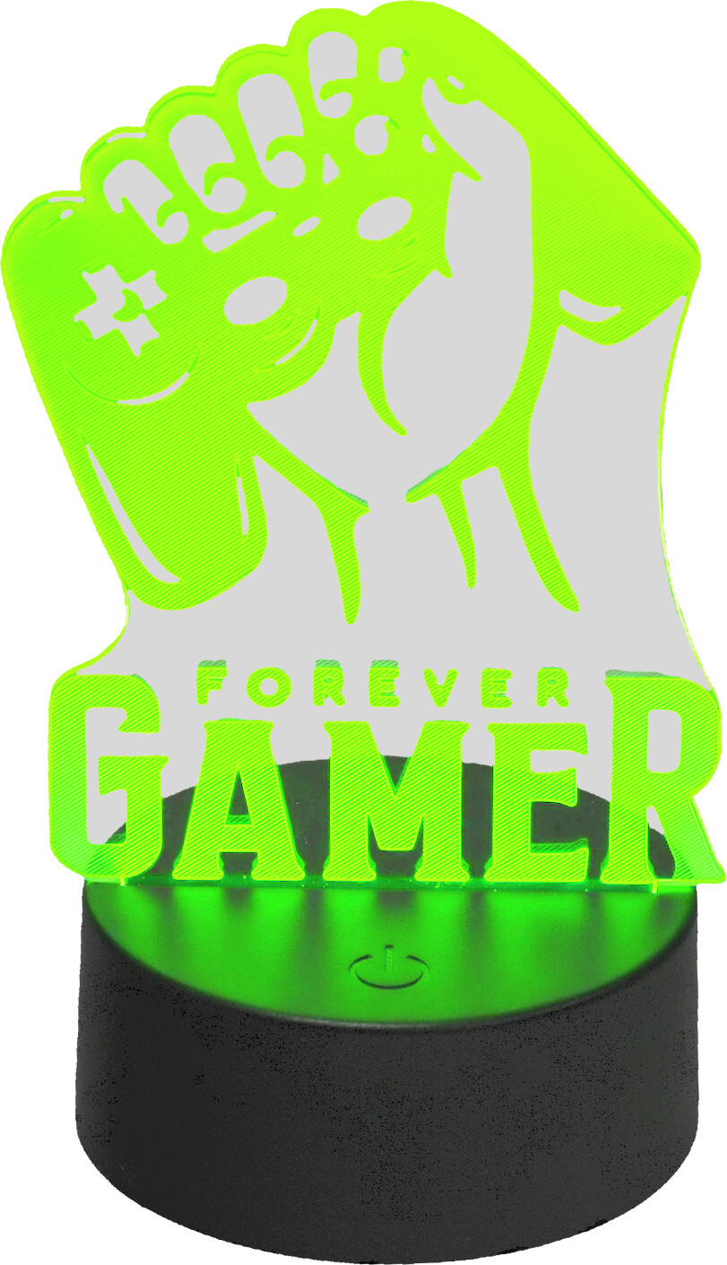 Mecharite - 3d Lampe - Forever Gamer | Se tilbud og køb på Gucca.dk