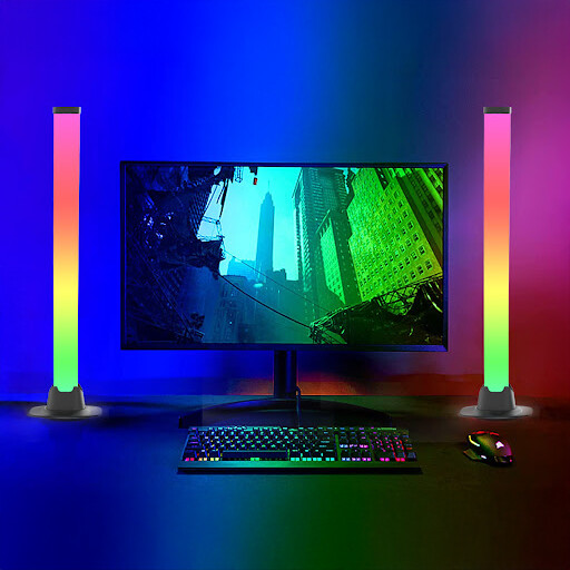 Køb Mecharite - Flow Rgb Led Lys Stander - 2 Stk - Gucca.dk