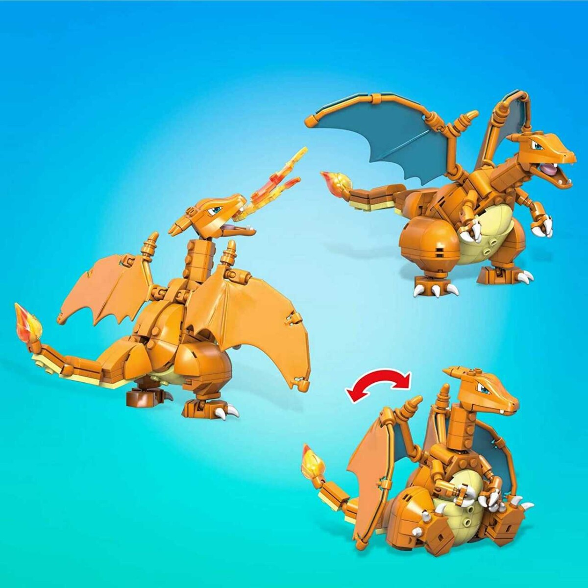 Køb Mega Construx Pokémon - Charizard - 222 Dele - 10 Cm fra Mattel ...