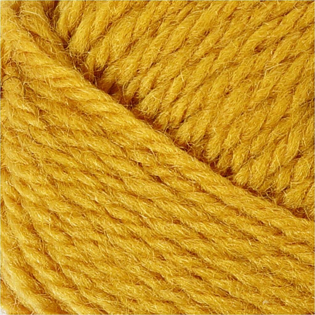 Uldgarn - Melbourne Wool - L 92 M - Mørk Gul - 50 G | Se tilbud og køb ...