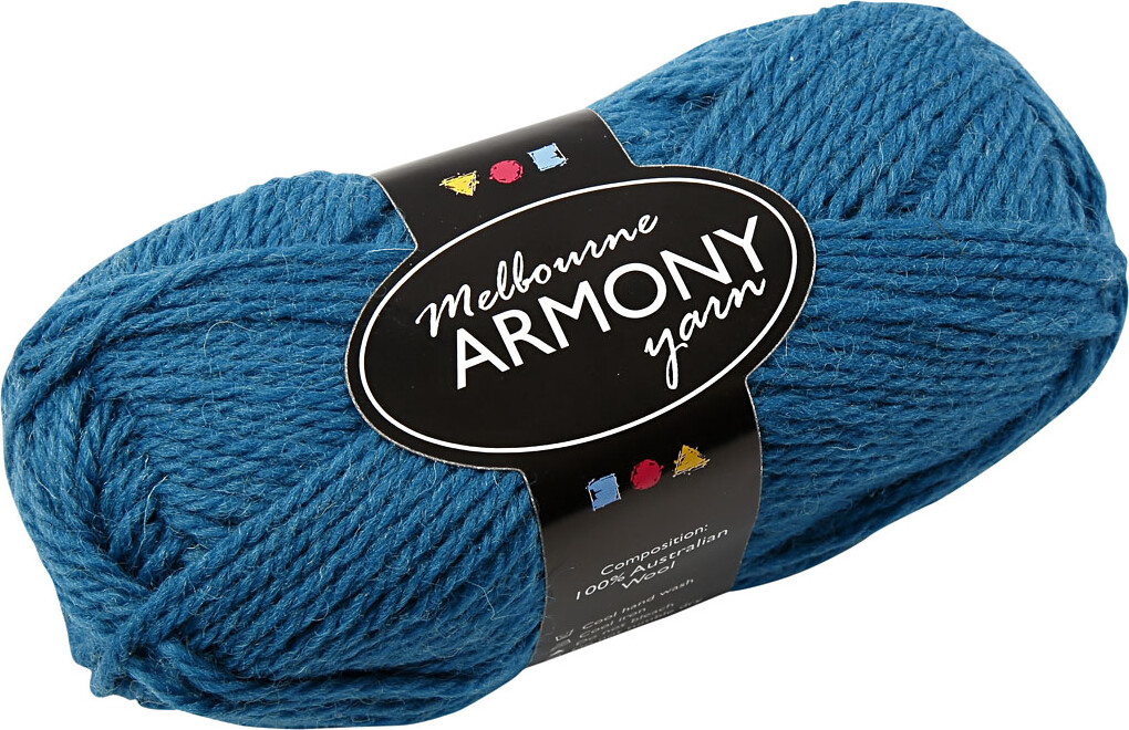 Køb Uldgarn - Melbourne Wool - L 92 M - Petroleum - 50 G fra Creativ ...