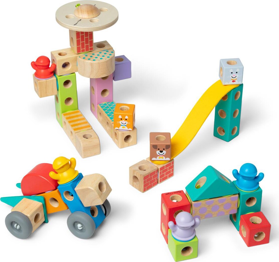 Køb Melissa & Doug - Blockables Byggesæt - Town - 73 Dele - Gucca.dk