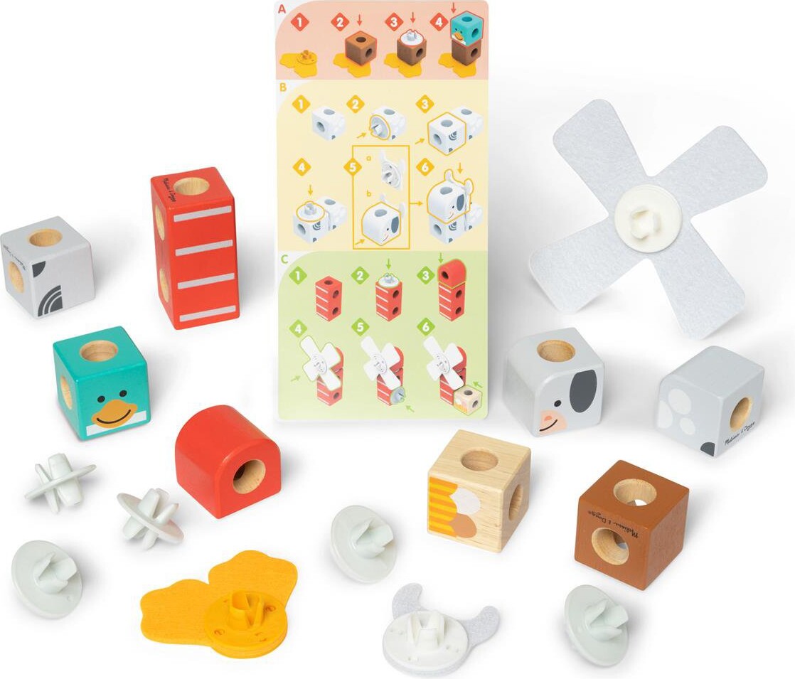 Køb Melissa & Doug - Blockables Byggesæt - Bondegårds Venner - 16 Dele ...