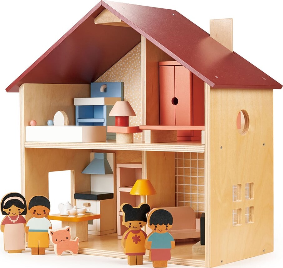 Mentari - Dukkehus Med Møbler - Poppets House | Se tilbud og køb på ...
