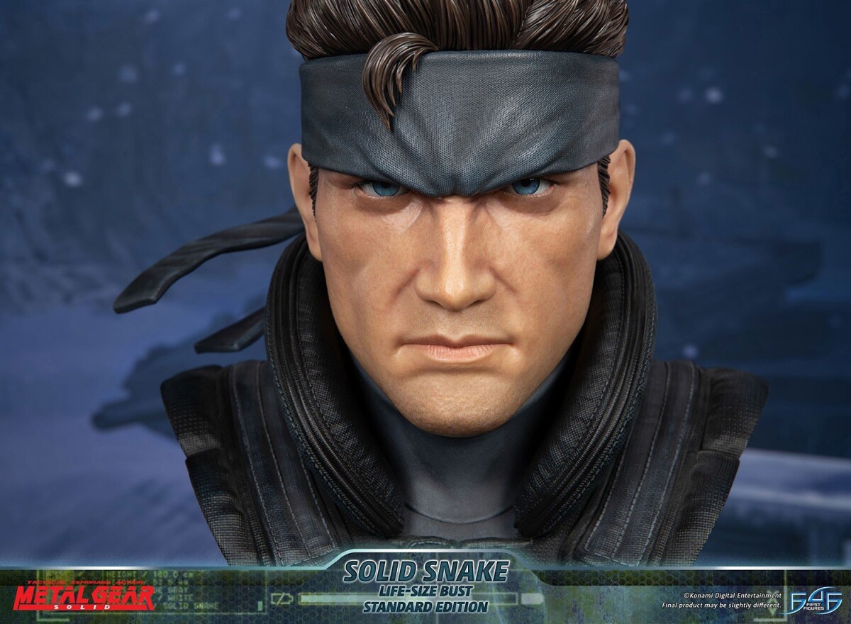 Metal Gear Solid - Solid Snake Life-size Bust - Resin Statue | Se ...