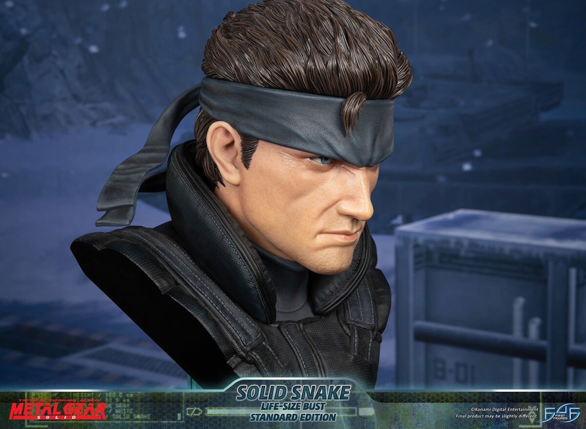 Metal Gear Solid - Solid Snake Life-size Bust - Resin Statue | Se ...