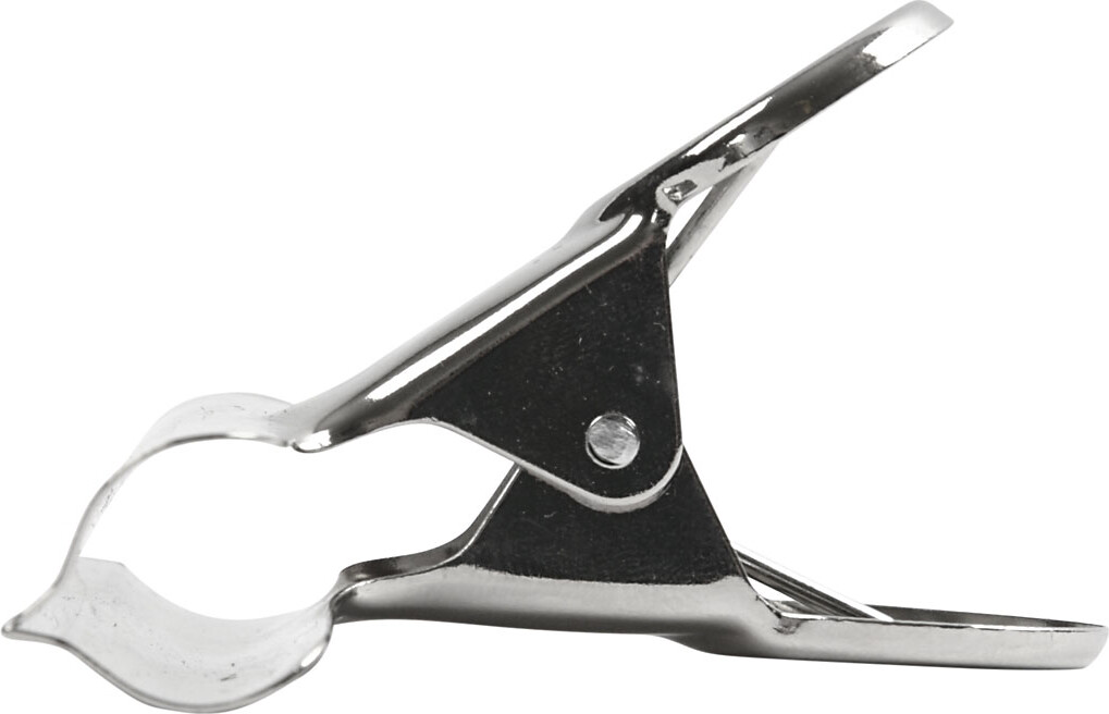 Køb Metalklemme - B 7,5 Cm - Sølv - 6 Stk - Gucca.dk