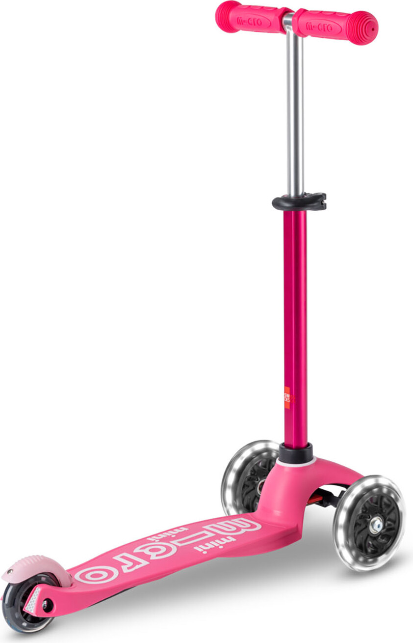 Køb Micro - Mini Deluxe Led - Pink - Trehjulet Løbehjul - Gucca.dk