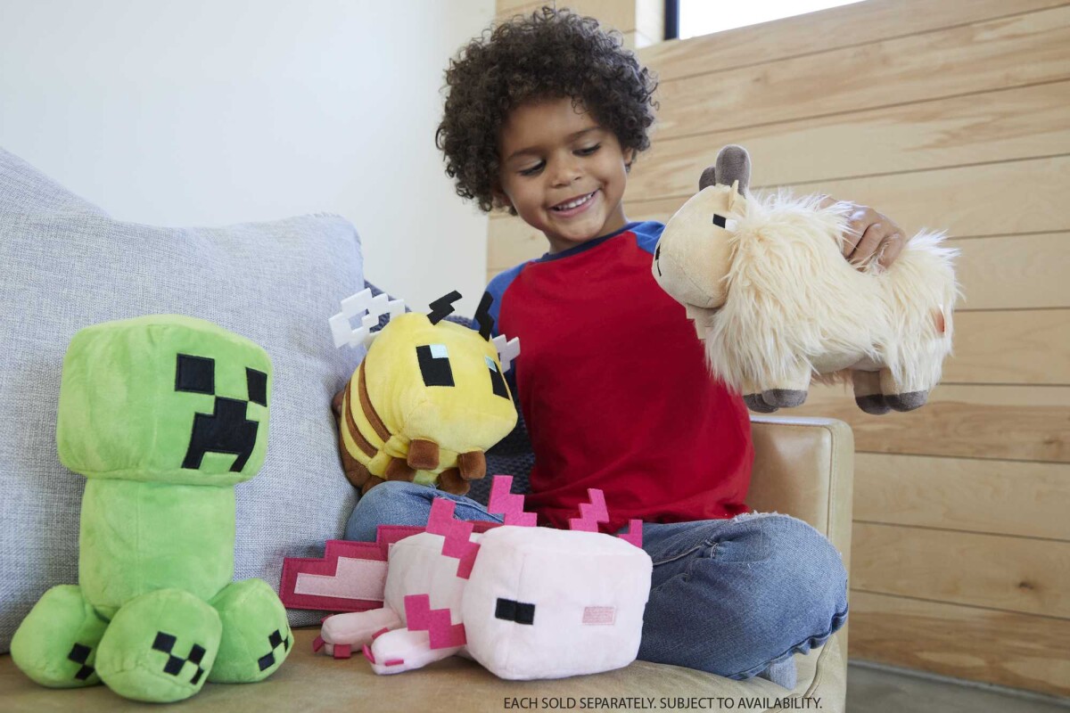 Køb Minecraft - Bi Bamse - Basic Plush - 20 Cm fra Mattel - Gucca.dk