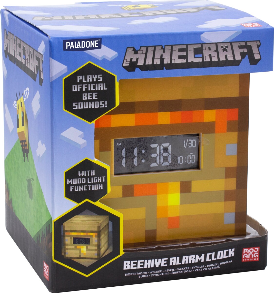 Minecraft Vækkeur - Bee Hive Alarm Clock | Se tilbud og køb på Gucca.dk