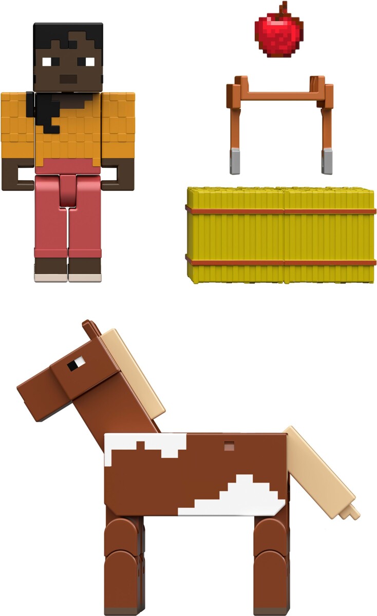 Køb Minecraft - Figur Sæt - Stable Master Makena Og Horse - 2-Pak fra ...