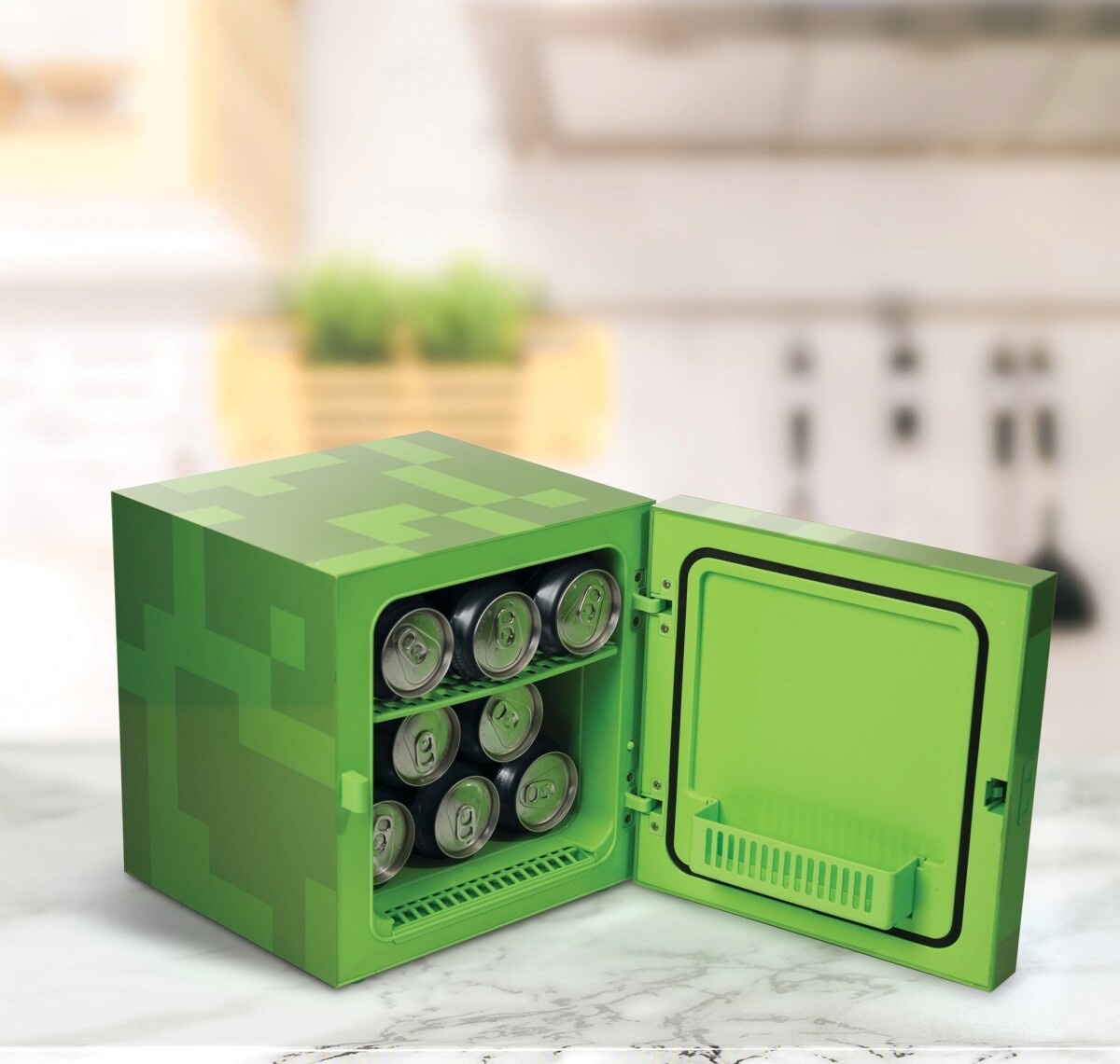 Minecraft - Mini Køleskab - Creeper - 6,7 L | Se tilbud og køb på Gucca.dk