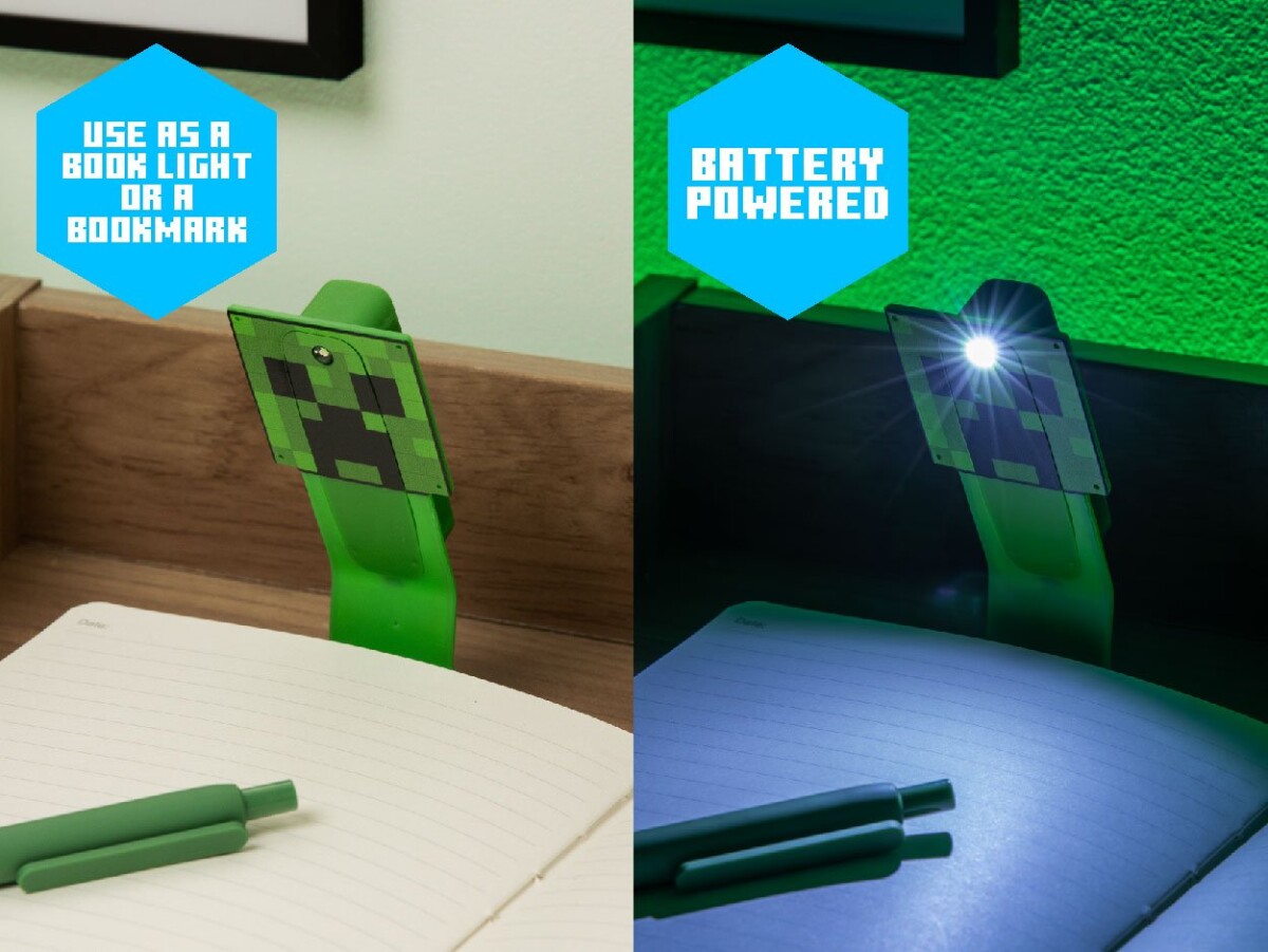 Køb Minecraft Creeper Book Light fra Paladone - Gucca.dk