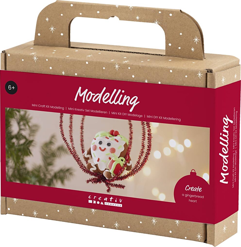 Mini Diy Kit Modellering - Hjerteformet Julefigur - Assorterede Farver ...