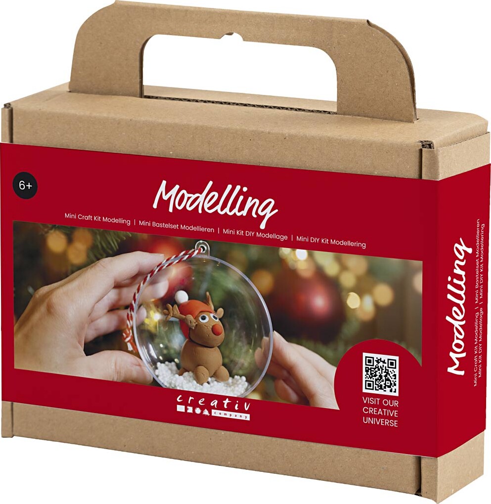 Diy Kit - Silk Clay Og Foam Clay - Julekugle Med Rensdyr | Se tilbud og ...