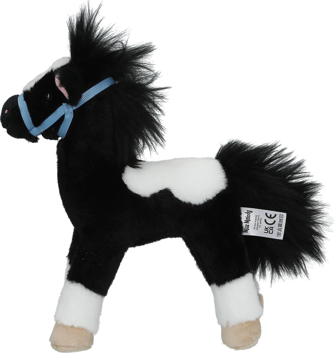 Miss Melody - Heste Bamse - Sort Og Hvid - 18 Cm | Se tilbud og køb på ...