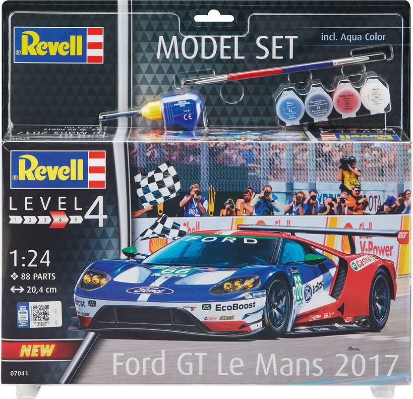 Revell - Ford Gt Le Mans Byggesæt Inkl. Maling - 1:24 - Level 4 - 67041 ...