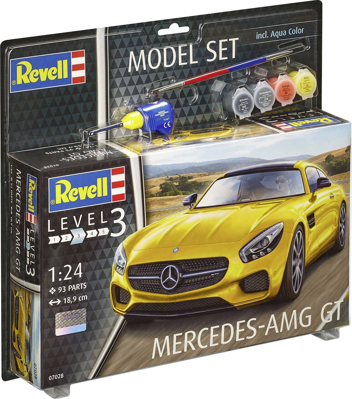 Køb Revell - Mercedes Amg Gt Byggesæt Inkl. Maling - 1:24 - Level 3 ...
