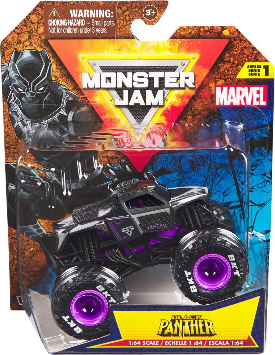 Monster Jam - 1:64 Marvel Single Packs - Black Panther | Se tilbud og ...