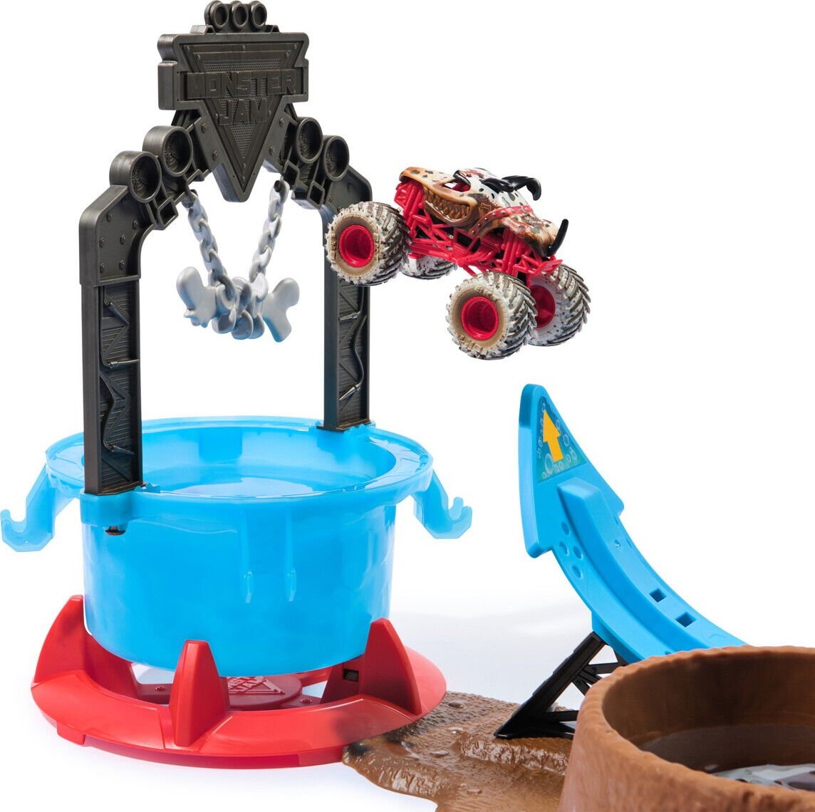 Køb Monster Jam - Dunk Tank Legesæt - Mud Blasters - 1:64 fra Spin ...