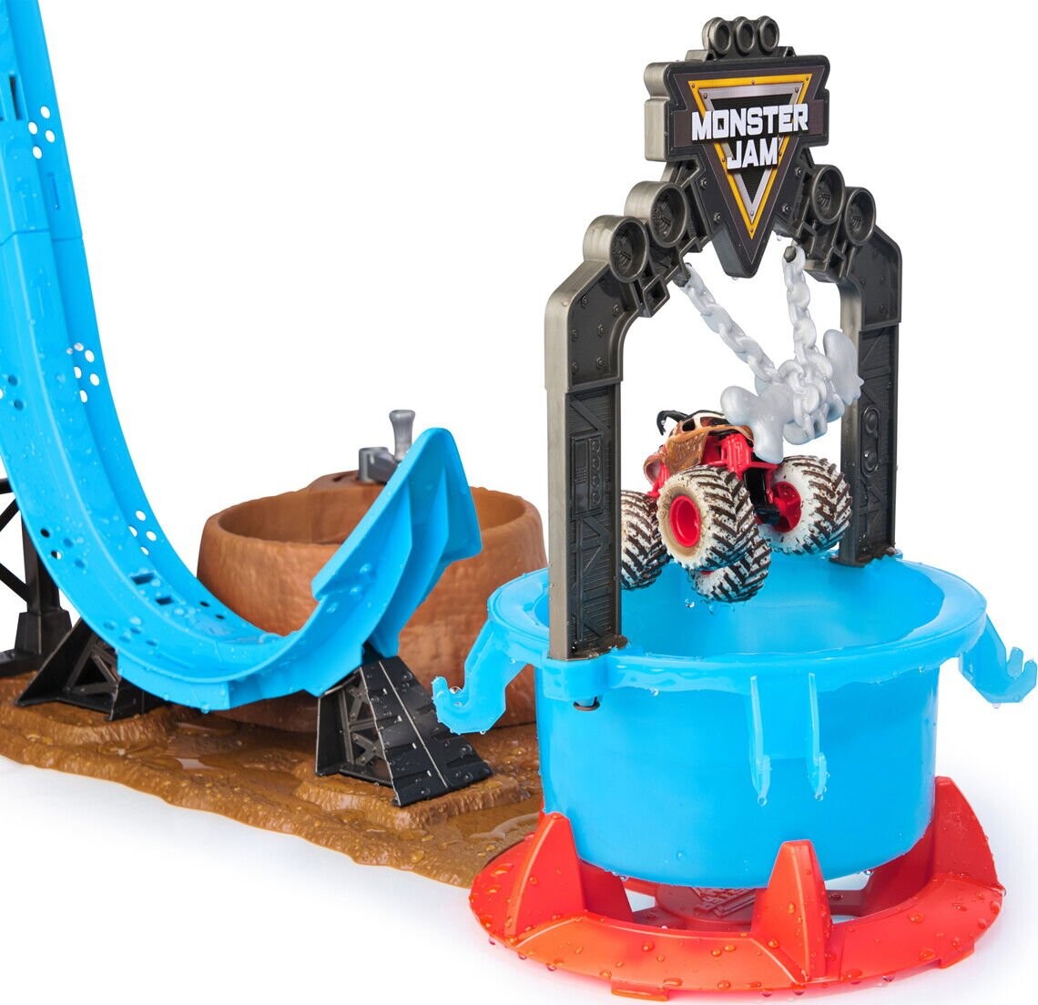 Monster Jam - Dunk Tank Legesæt - Mud Blasters - 1:64 | Se tilbud og ...