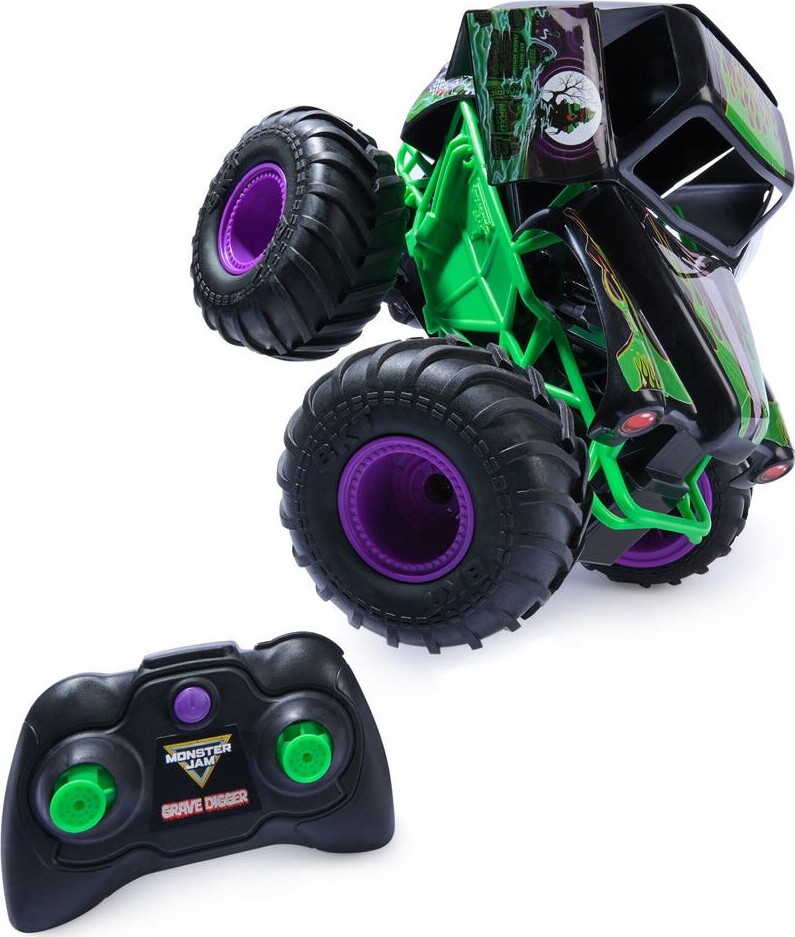 Køb Monster Jam - Rc 1:15 Smash & Bash Grave Digger fra Spin Master - Gucca.dk