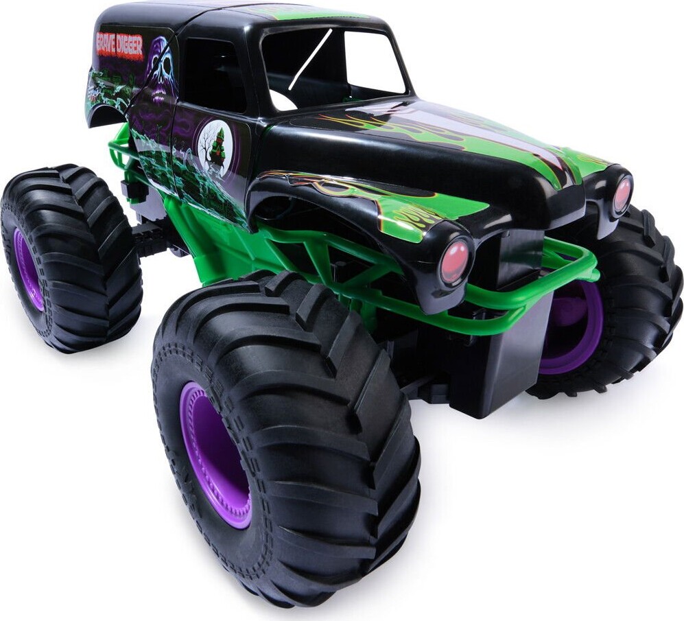 Køb Monster Jam - Rc 1:15 Smash & Bash Grave Digger fra Spin Master - Gucca.dk
