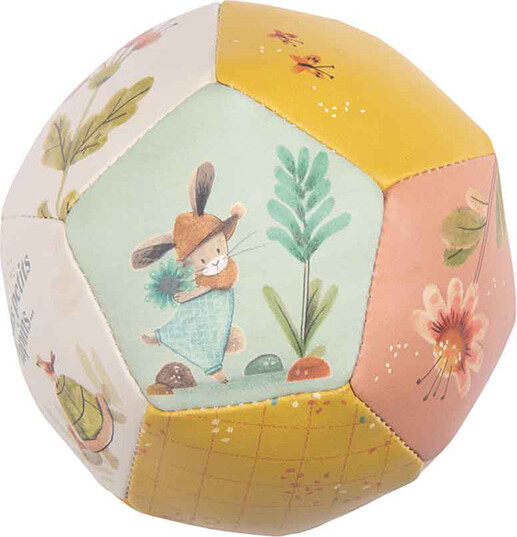 Køb Moulin Roty - Blød Bold Til Børn - Slidstærk Vinyl - Trois Petits ...